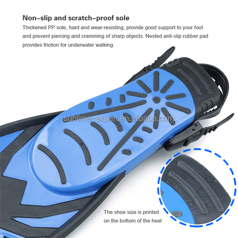 Buy Multi-color Spider Flippers Swim Fin Diving Fins Floating Rubber ...