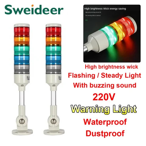 Buy New 5 Layers Steady Flashing Light Beacon Tower Warning ...