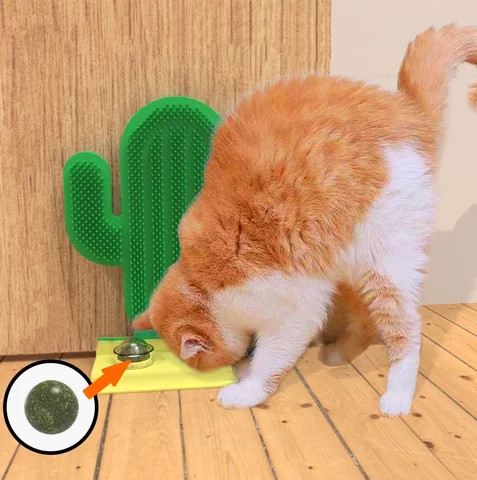 Buy New Hi Catnip Ball And Cat Tickle Toy With Scratching Board Cat ...