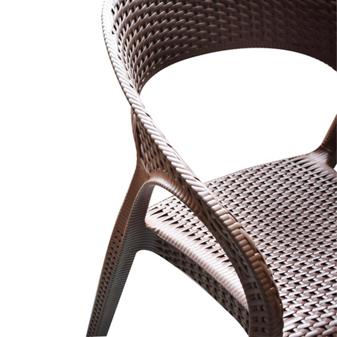 Buy Outdoor Garden Plastic Rattan Chair Garden Furniture Cafe Chair Set ...