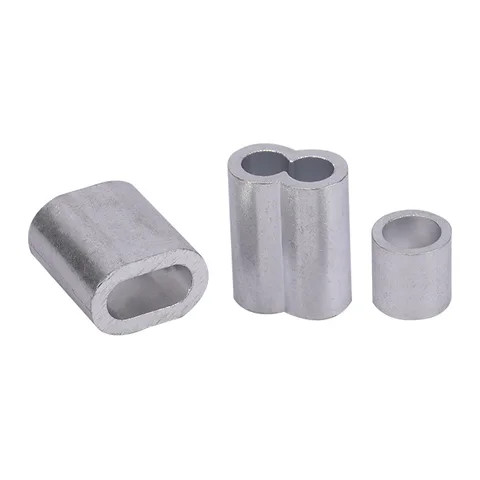 Buy Oval Shaped For Wire Rope Swage Fitting Aluminium Sleeve Steel Wire ...