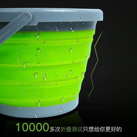 Buy Portable Retractable Outdoor Water Storage Plastic Bucket Folding ...