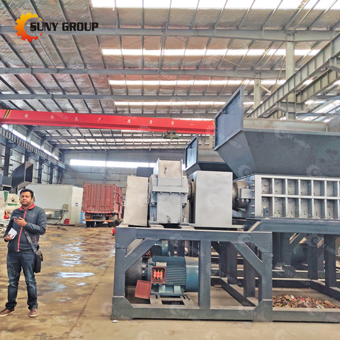 Buy Powerful Single Double Shaft Plastic Wood Chipper Metal Scrap ...