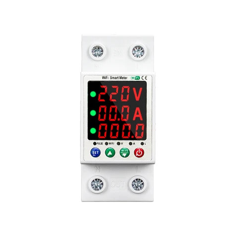 Buy Rmshebei 2p 63a Three Display Digital Tube Intelligent Metering ...