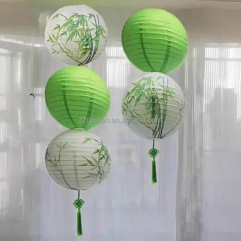 Buy Round Chinese Style Paper Lanterns Festival Party Lamps Decoration ...