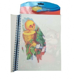 Buy School Kids Unique Water Reveal Coloring Magic Spray Paint Book ...