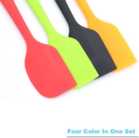 Buy Silicone Spatula Set High Heat-resistant Non-stick Rubber Spatulas ...
