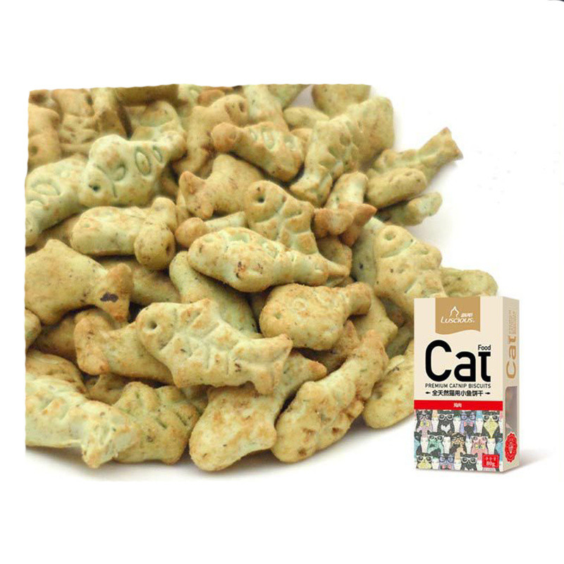 Buy Small Fish Crackers 80g Mint Tuna Chicken Bonito Shrimp Flavor Cat ...