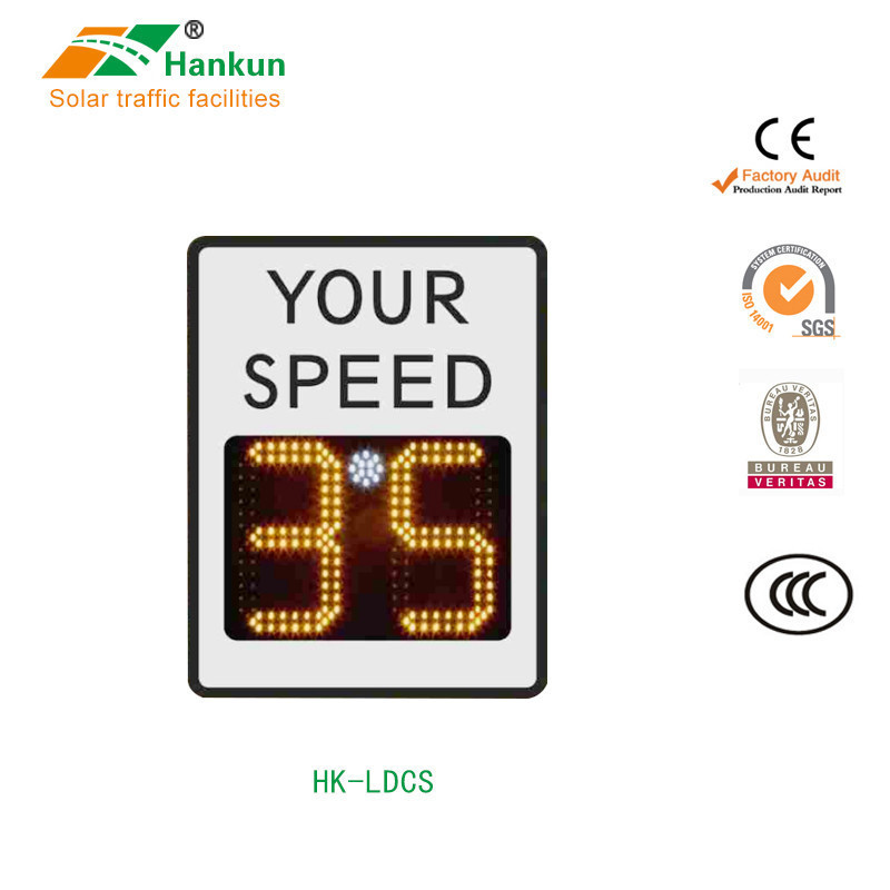 Buy Solar Powered Traffic Sign Electronic Limit Warning Speed Sign The ...