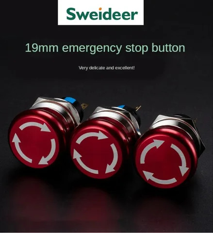 Buy Stainless Steel Rotation-releasing Rotary Metal Emergency Stop ...