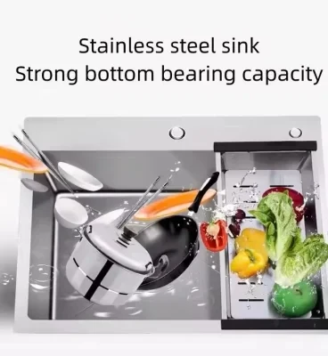 Buy Top Selling Single Bowl Stainless Steel Kitchen Handmade Sink Nano ...