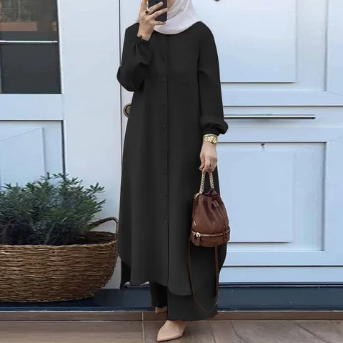 Buy Wholesale New 2 Pieces Set Women Islamic Dress Jumpsuit Muslim Top ...