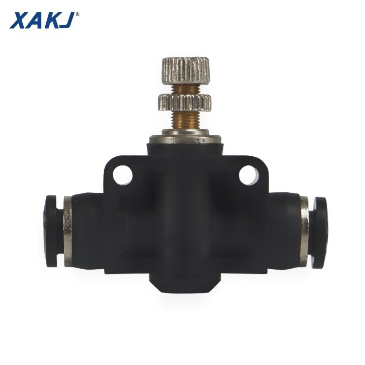 Buy Xakj Pa Sa Adjustable Air Flow Speed Control Valve Pressure Regulator Throttle Valve Push-in ...