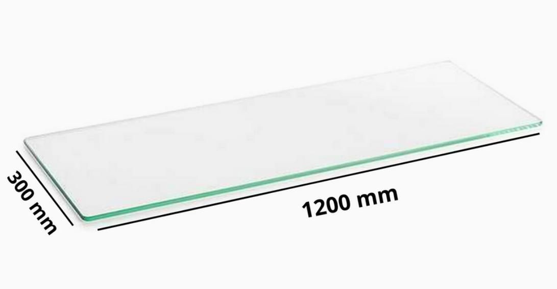 Buy 1200mm Length Temper Glass Shelves from FOSHAN BESTO DISPLAY CO ...