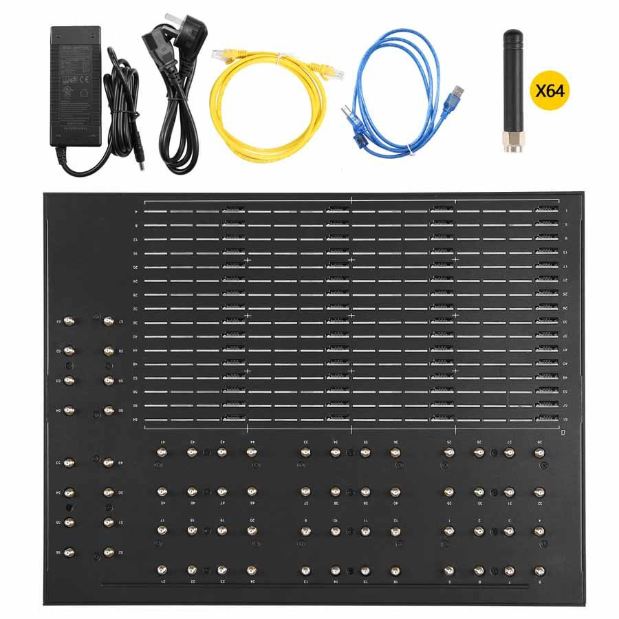 Buy Sms Gateway Device Gsm Modem For Sms 64 Port 64 Sim 2g Sms Modem ...