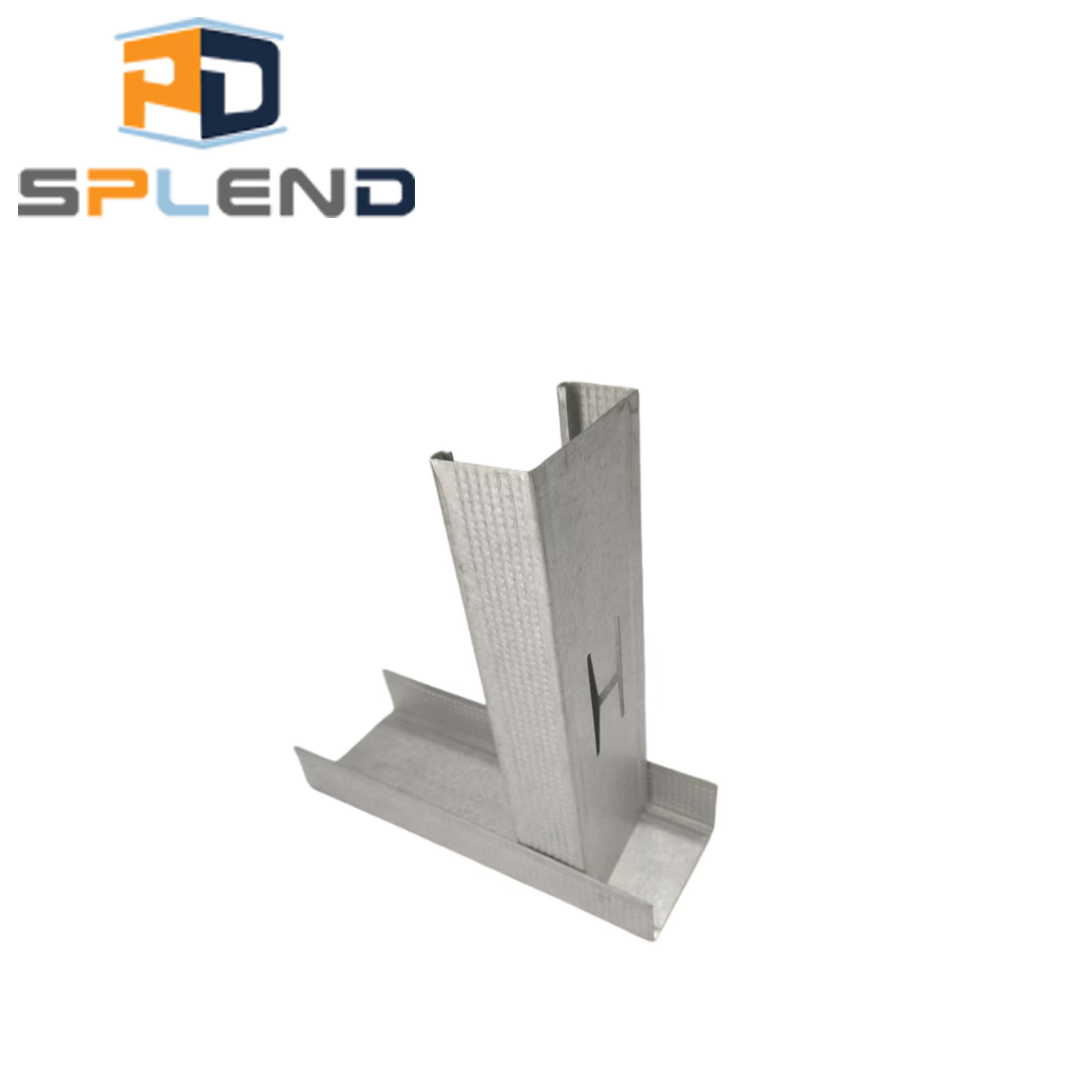 Buy Light Steel Keel Decorative 70mm Drywall Stud Furring Channel Main ...