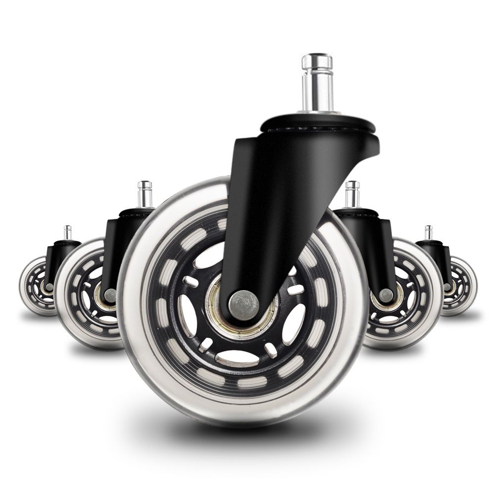 Buy 3-inch 11x22m Rubber Replacement Castors Wheels Safe For Hardwood ...