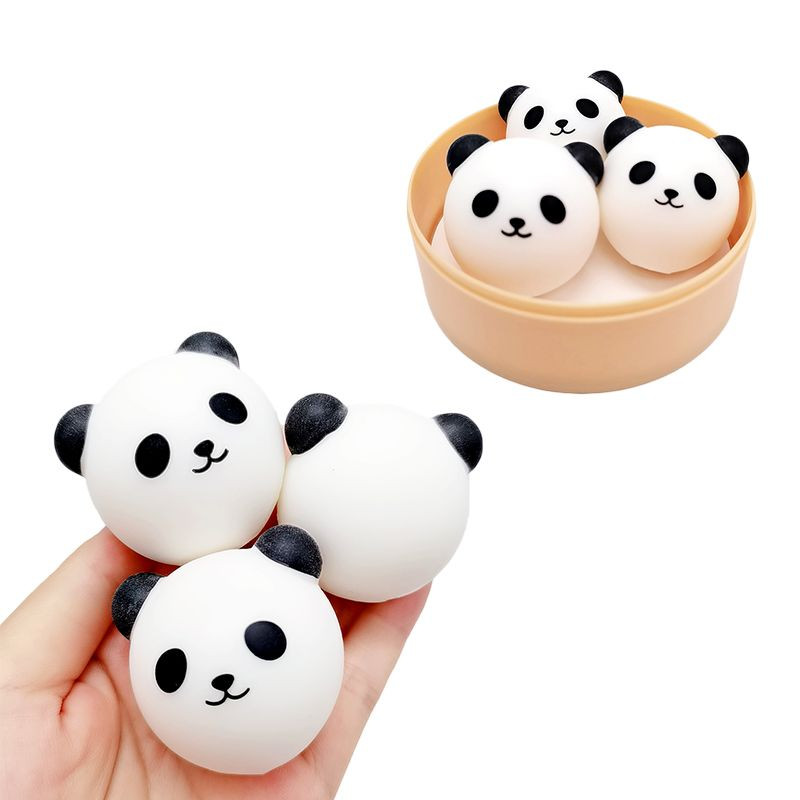 Buy Panda Stress Relief Squishy Toy With Steamer - Cute And Fun from ...