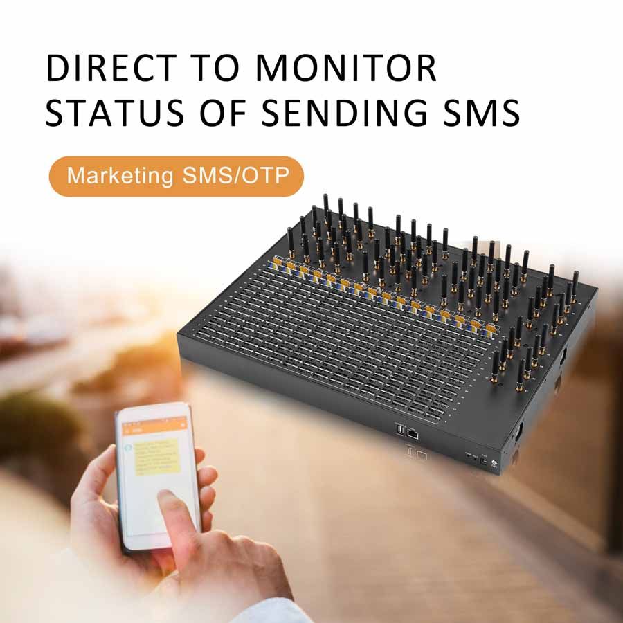 Buy Sms Gateway Gsm Modem Sms Full Form 64 Port 512 Sim 4g Sms Modem from Skyline Telecom Co ...