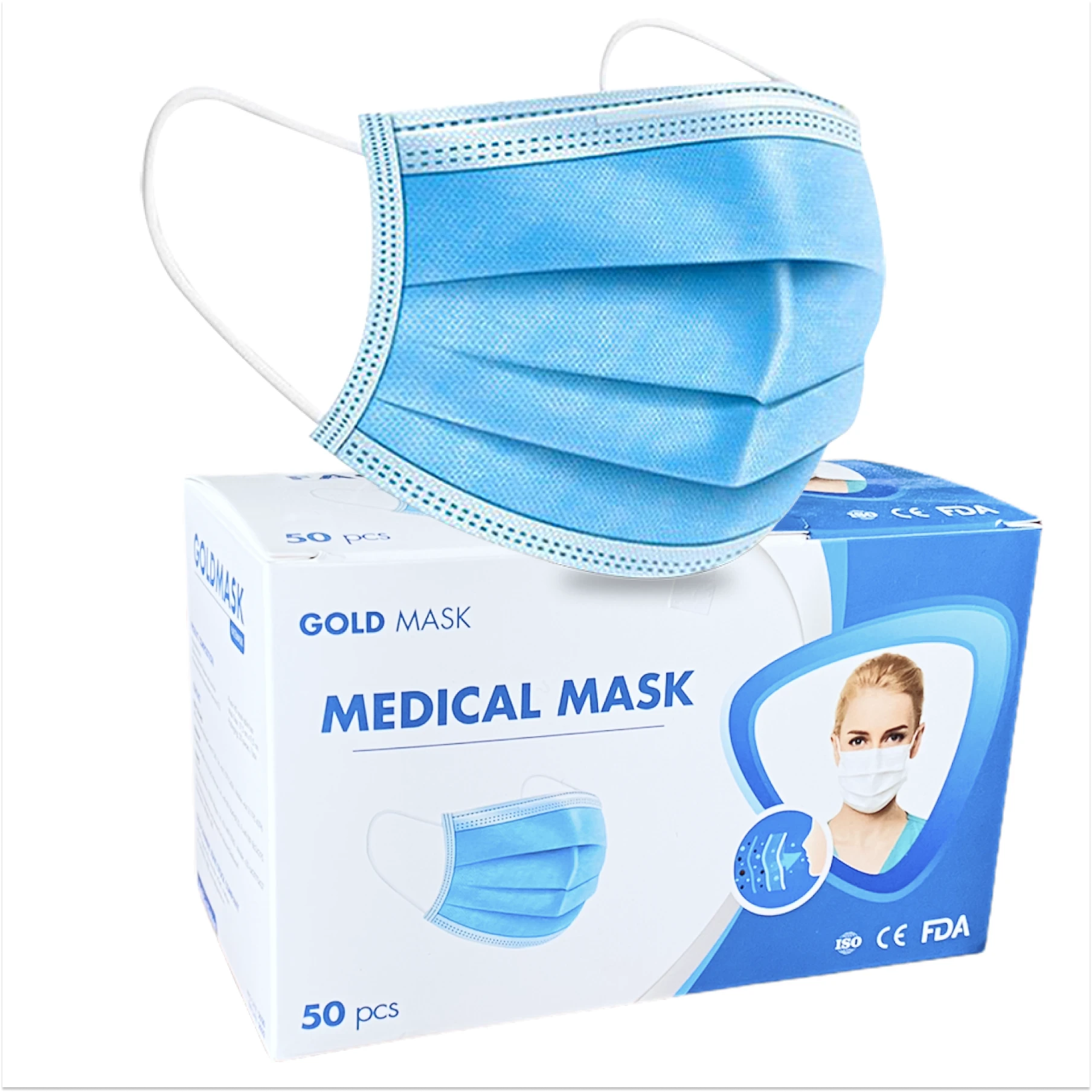 Buy Medical Mask Level Iir Bfe >= 99% Fda, Ce from Boundary Co, LLC ...