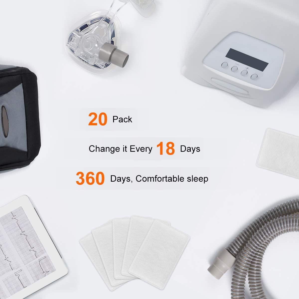 Buy Cpap Filter For Air Sense 10, Air Curve 10, Air Start, Disposable ...