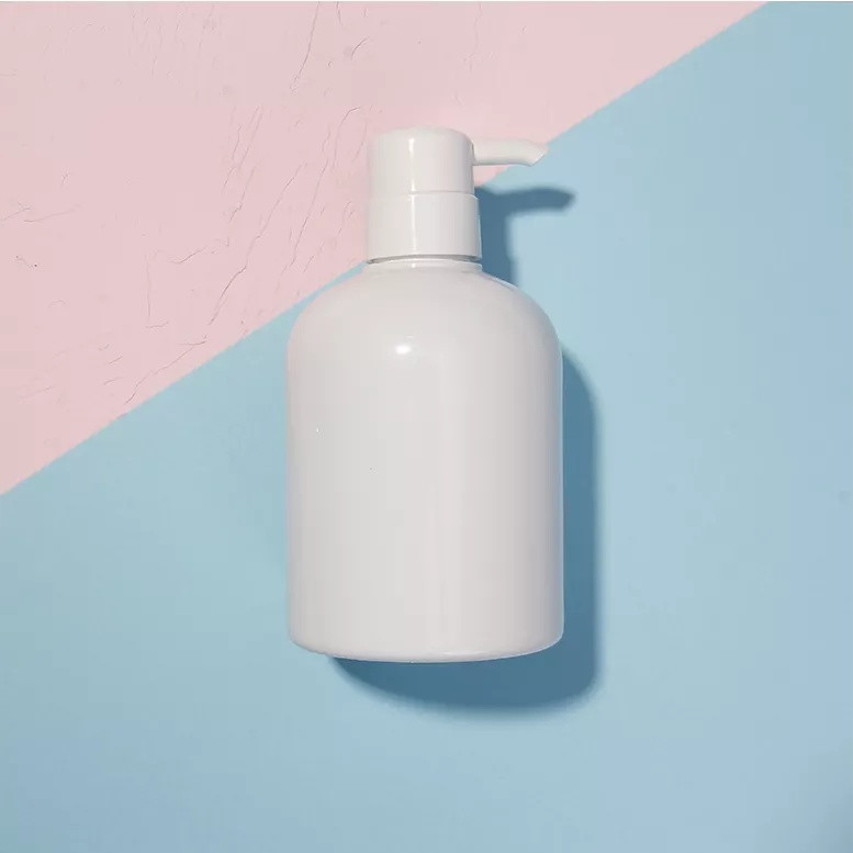 Buy 100ml 250ml 350ml 500ml Empty Gloss White Squat Short Round Bottle ...