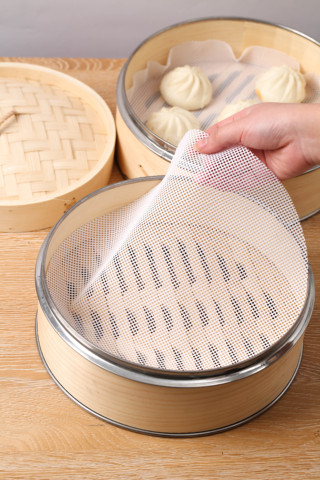Buy 18*18cm Silica Gel Dumpling Cloth Steam Stuffed Bun Dim Sum Baking ...
