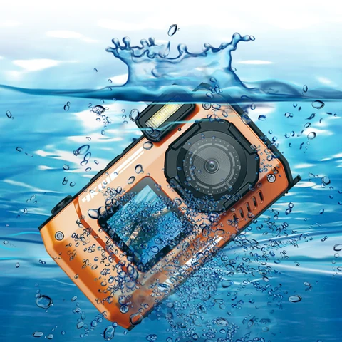 Buy 2024 Best Underwater 7 Meter Ip68 Waterproof Camera Dual Screen ...