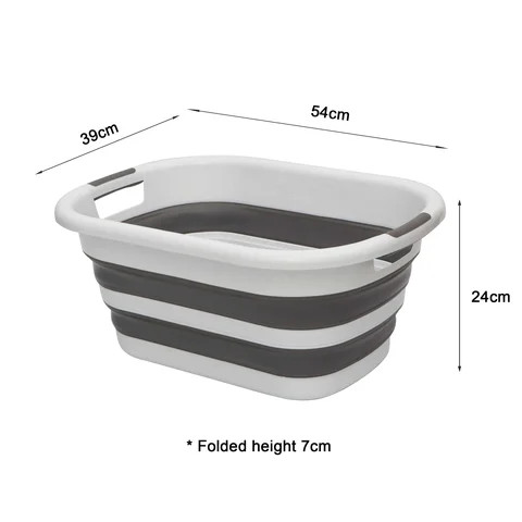 Buy 24l Foldable Toy Storage Boxes Laundry Storage Basket Collapsible ...