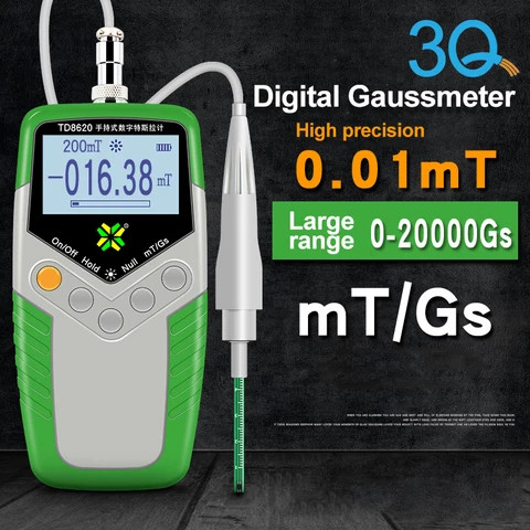 Buy 3q Handheld Digital Gauss Meter Magnetometer / Tesla Meter ...