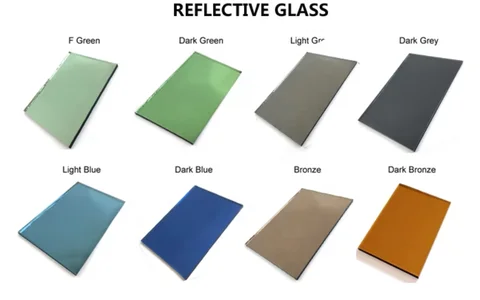 Buy 5mm 6mm Black Reflective Glass For Windows Building Architecture ...