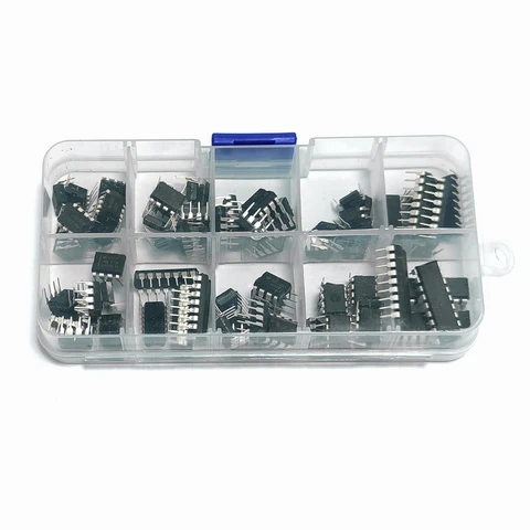 Buy 85 Pcs 10 Ic Chip Combination Kit Dip Ic Socket Kit Single ...