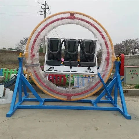 Buy Amusement Park Facilities Human Gyroscope Rides For Sale Giroscopio ...