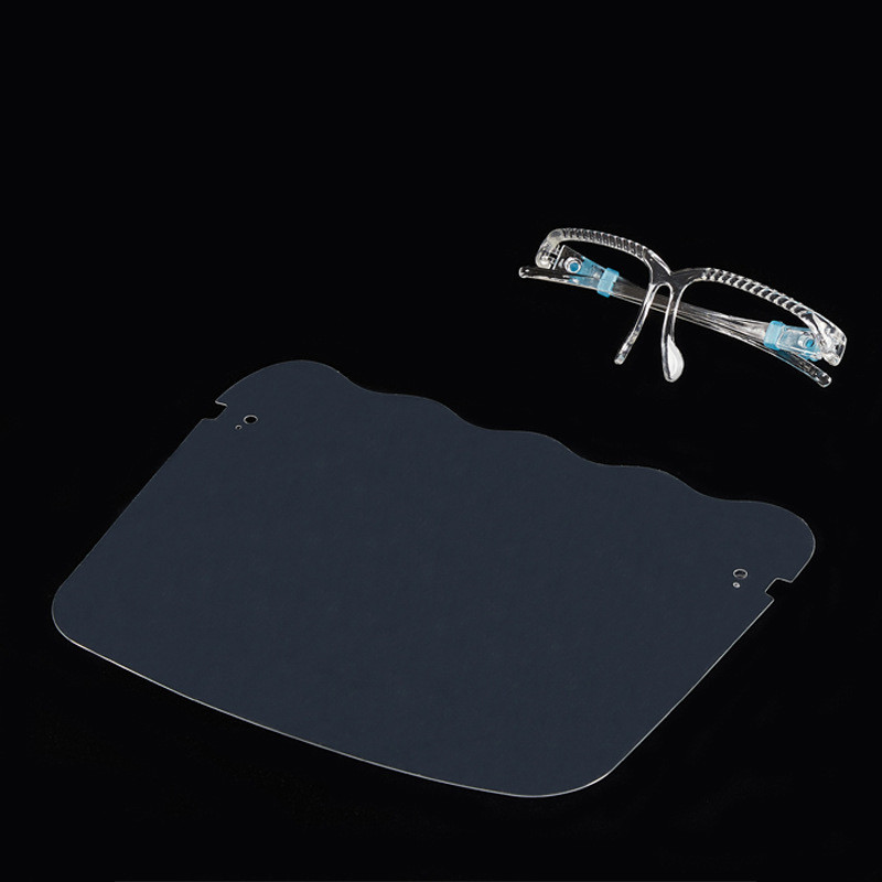 Buy Anti-spray Face Shield With Glasses Frame For Eye Protection from ...