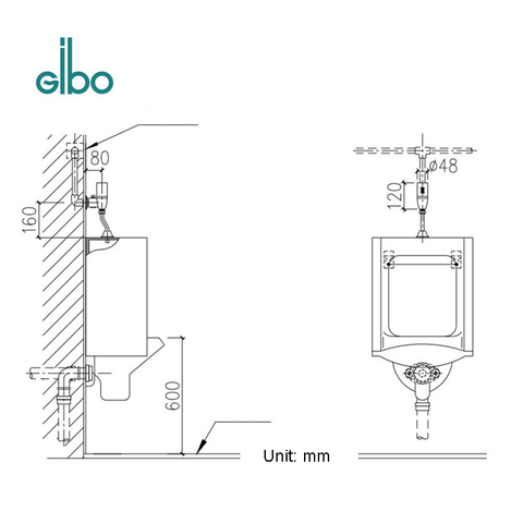 Buy Automatic Urinal Infrared Sensor Battery Auto Flush Valves For ...