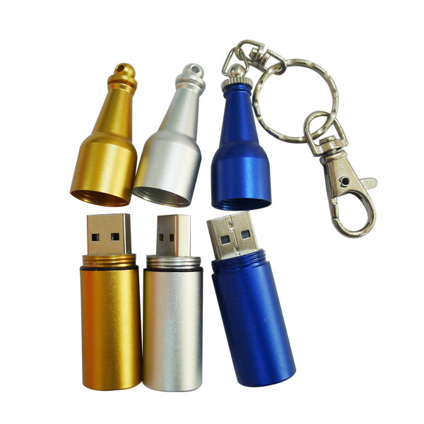 Buy Bottle Shaped Usb Flash Drive Customized Capacity Usb Flash Disk ...