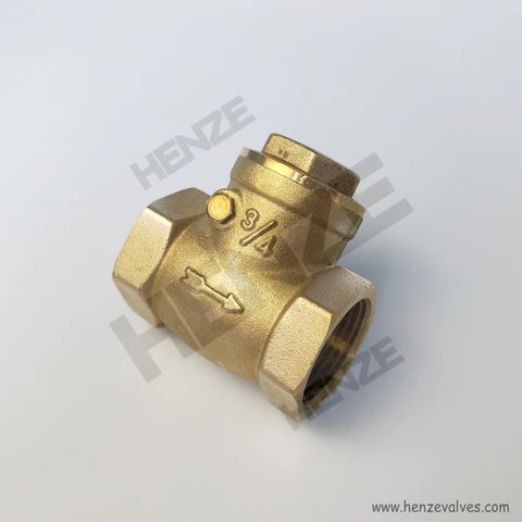 Buy Brass Copper Threaded Swing Check Valve Npt Or Bsp Pn Cl Wog from ...