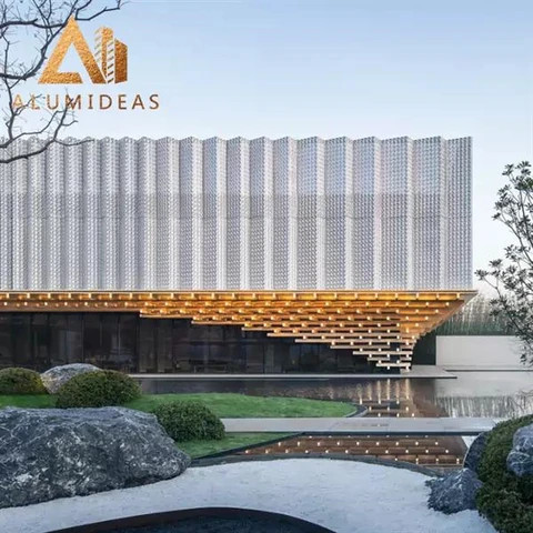Buy Cnc Laser Cut Aluminium Cladding Panels Morden Design Building ...