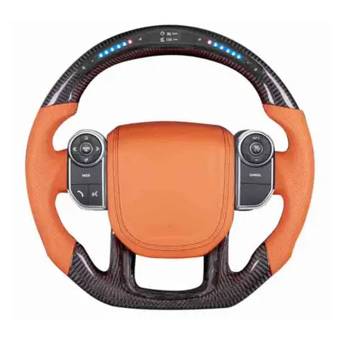 Buy Custom Bright Carbon Fiber Steering Wheel For Land-rover Steering ...