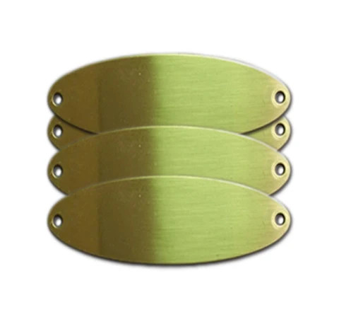Buy Custom Personalized Metal Label Engraved Brushed Brass Tag ...