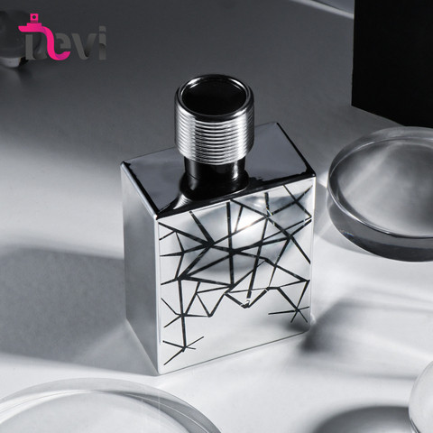 Buy Devi Glass 100ml Perfume Bottles Silver Plating Mens Parfum Bottle ...