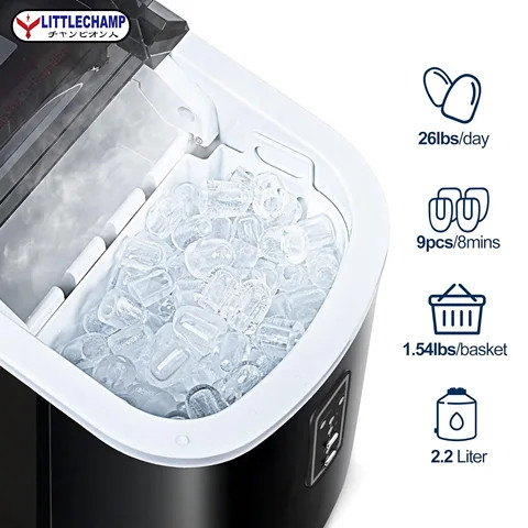 Buy Electric Portable Compact Countertop Automatic Ice Cube Maker ...