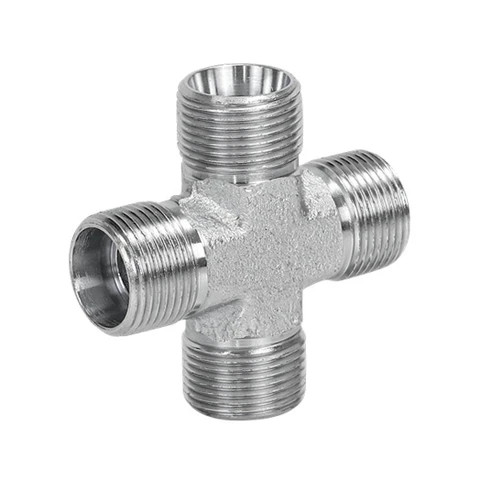 Buy Factory Hydraulic 4 Way Pipe Connector Carbon Steel Cross Hydraulic ...