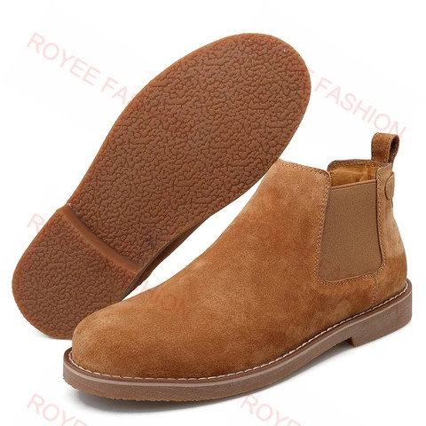 Buy Fashion Shoes White Chelsea Boots Men Comfort Dress Boots Men ...