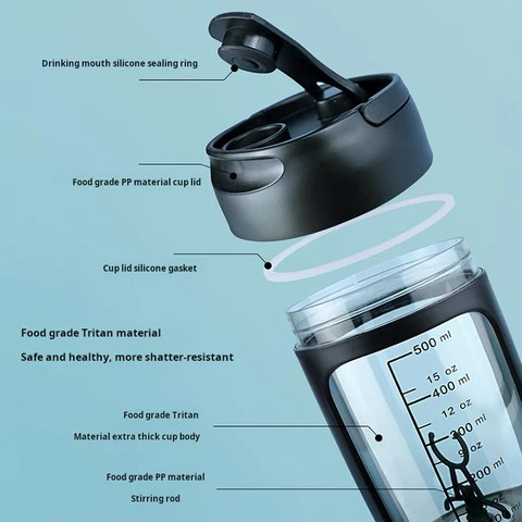 Buy Fully Automatic Luxury Shaker Mixing Cup Glass Drinkware Direct ...
