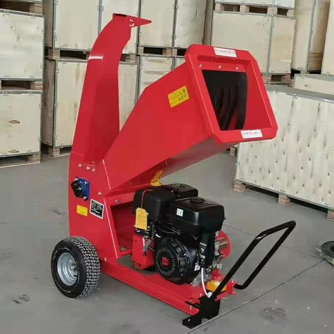 Buy Gasoline Wood Palm Tree Shredder Machine Small Branch Wood Crusher ...