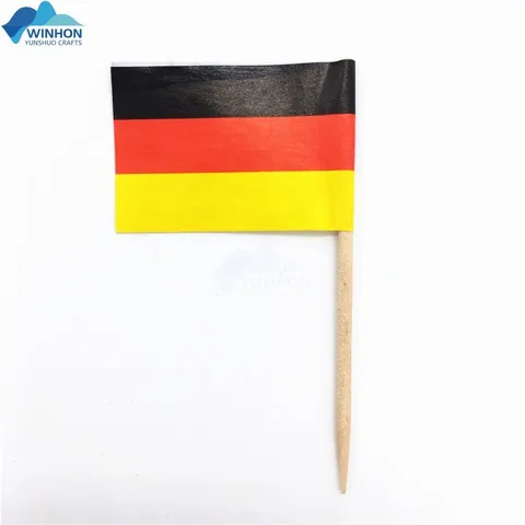 Buy German Flag German Toothpick Flags Small Mini Stick Cupcake Toppers ...