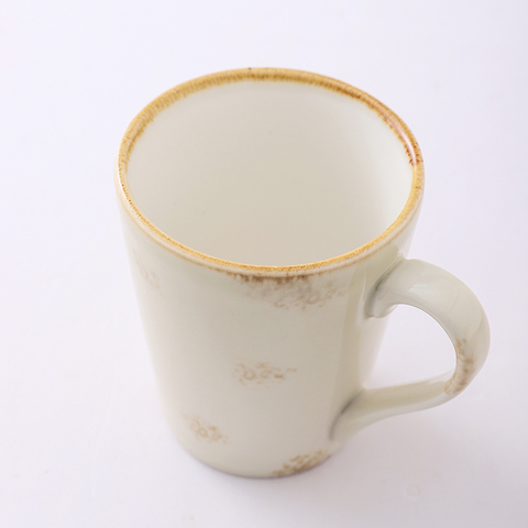 Buy Hand-painted Color Pattern White 320ml Ceramic Creative Coffee Mugs ...