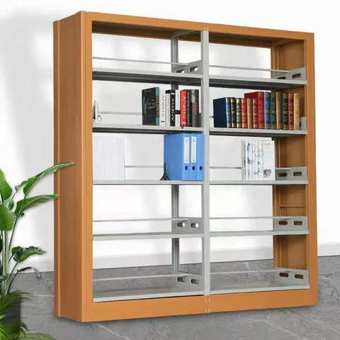 Buy Heavy Duty Library Furniture Reading Hall Display Library Bookcase ...