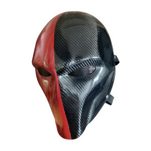 Buy High Strength Carbon Fiber Full Face Mask Halloween Mask Black ...